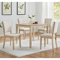 LHYY Modern 4 Person Dining Table Set with 4 Chairs,Dining Table Set ...