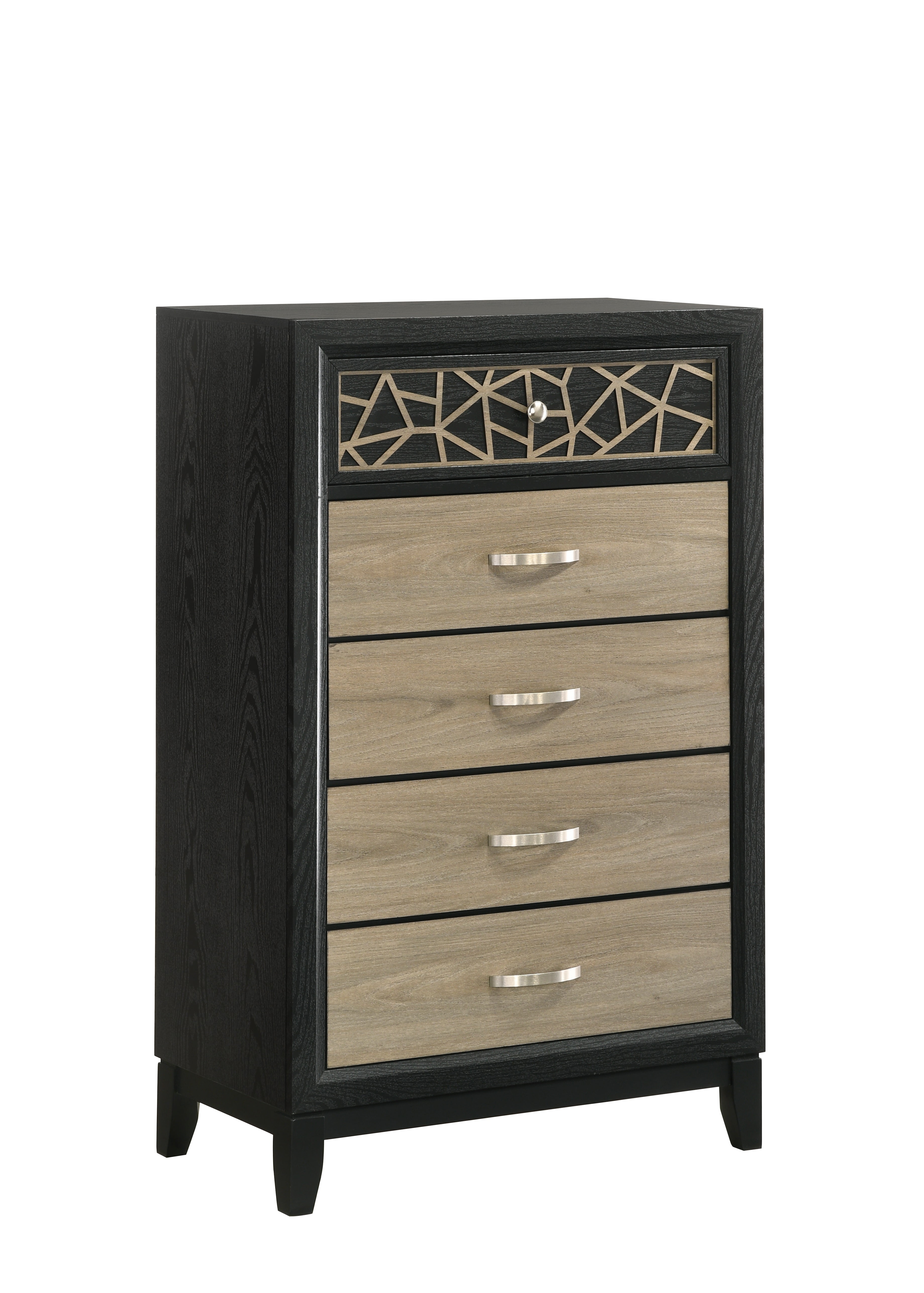 LHYY Modern & Contemporary Chest Made with Wood in Black and Natural ...