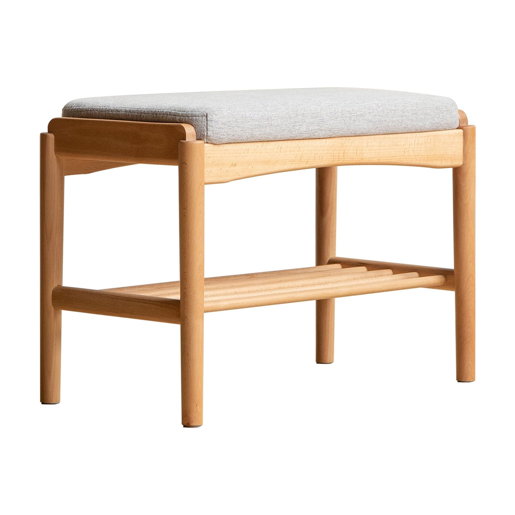 LHYY Natural Solid Wood Shoe Bench,Mid-Century Modern Storage Bench ...