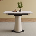 LHYY Retractable Rock Slab Folding Dining Table,Modern Square ...