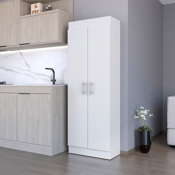 LHYY White 5-Shelf Storage Pantry Cabinet - Walmart.com