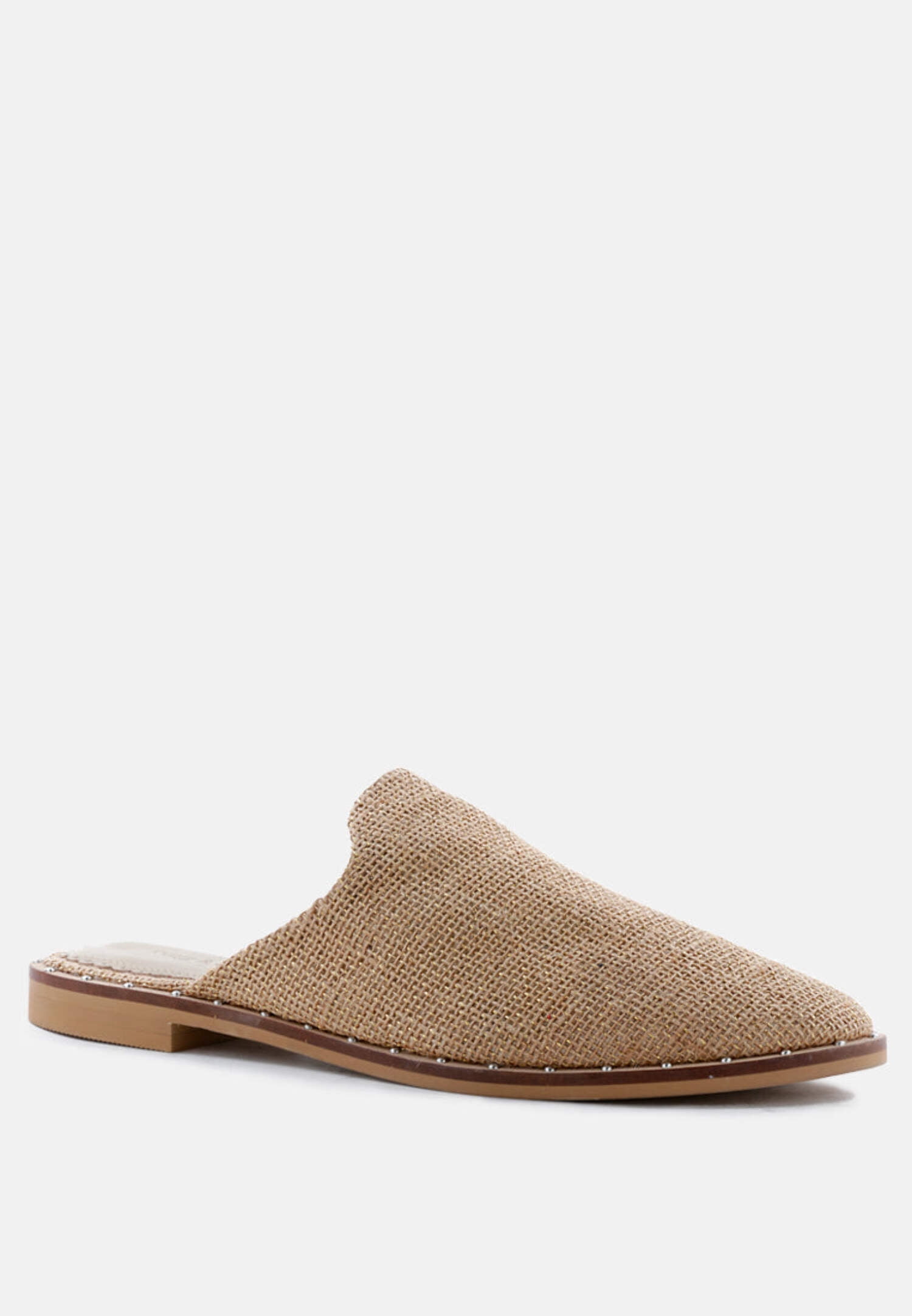 LIA Camel Handcrafted Canvas Mules - Walmart.com
