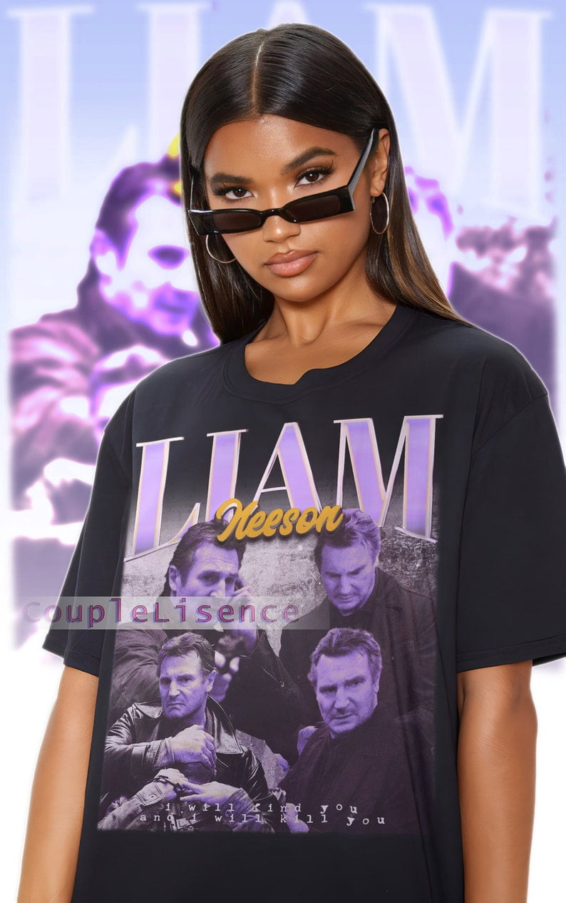 LIAM NEESON Vintage Shirt | Liam Neeson Homage Fan Tees | Liam Neeson ...