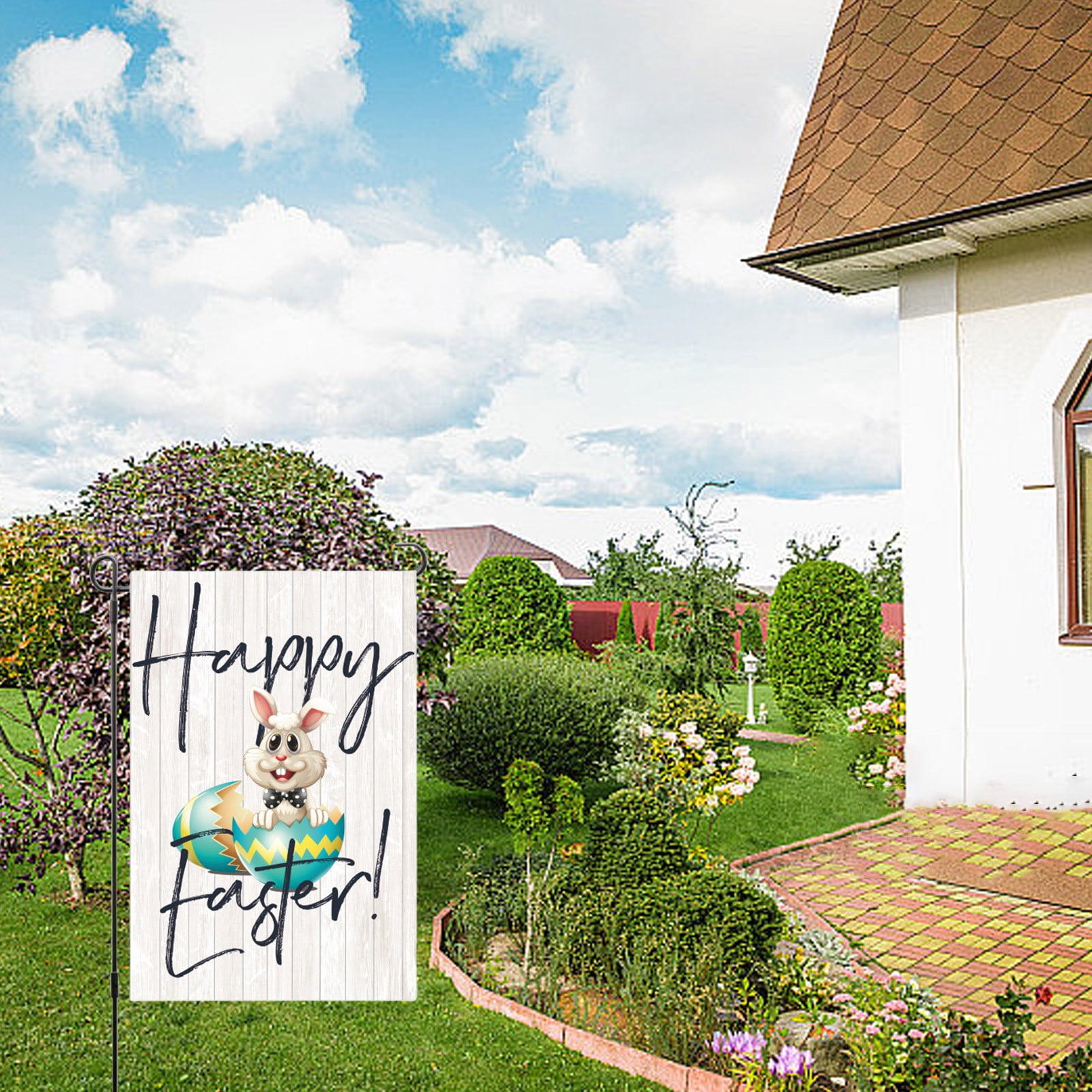 LIAMOBONDOPOLISE 2025 New Easter Garden Sign 12x18 Inch Spring Garden ...