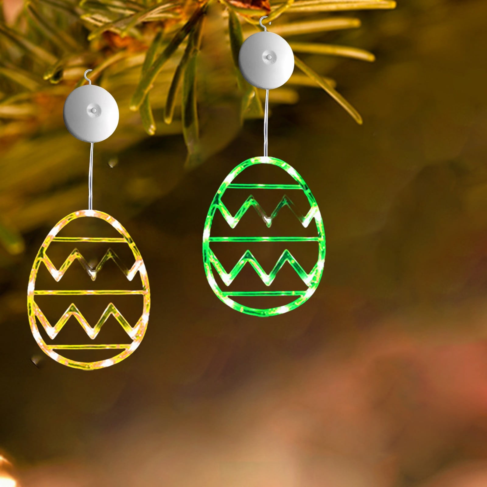 LIAMOBONDOPOLISE 2025 New Easter Luminous Props Cracked Eggs Coloured ...