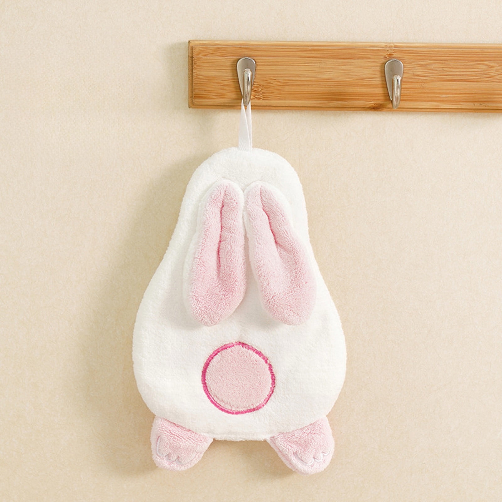 LIAMOBONDOPOLISE 2025 New Rabbits Hand Towel Hanging Hand Towel Cute ...