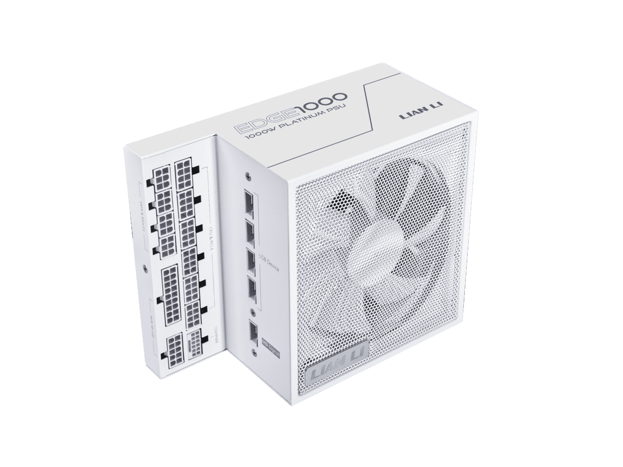 LIAN LI Edge series EG1000 White, 1000W ATX12V v3.1, 80 PLUS PLATINUM ...