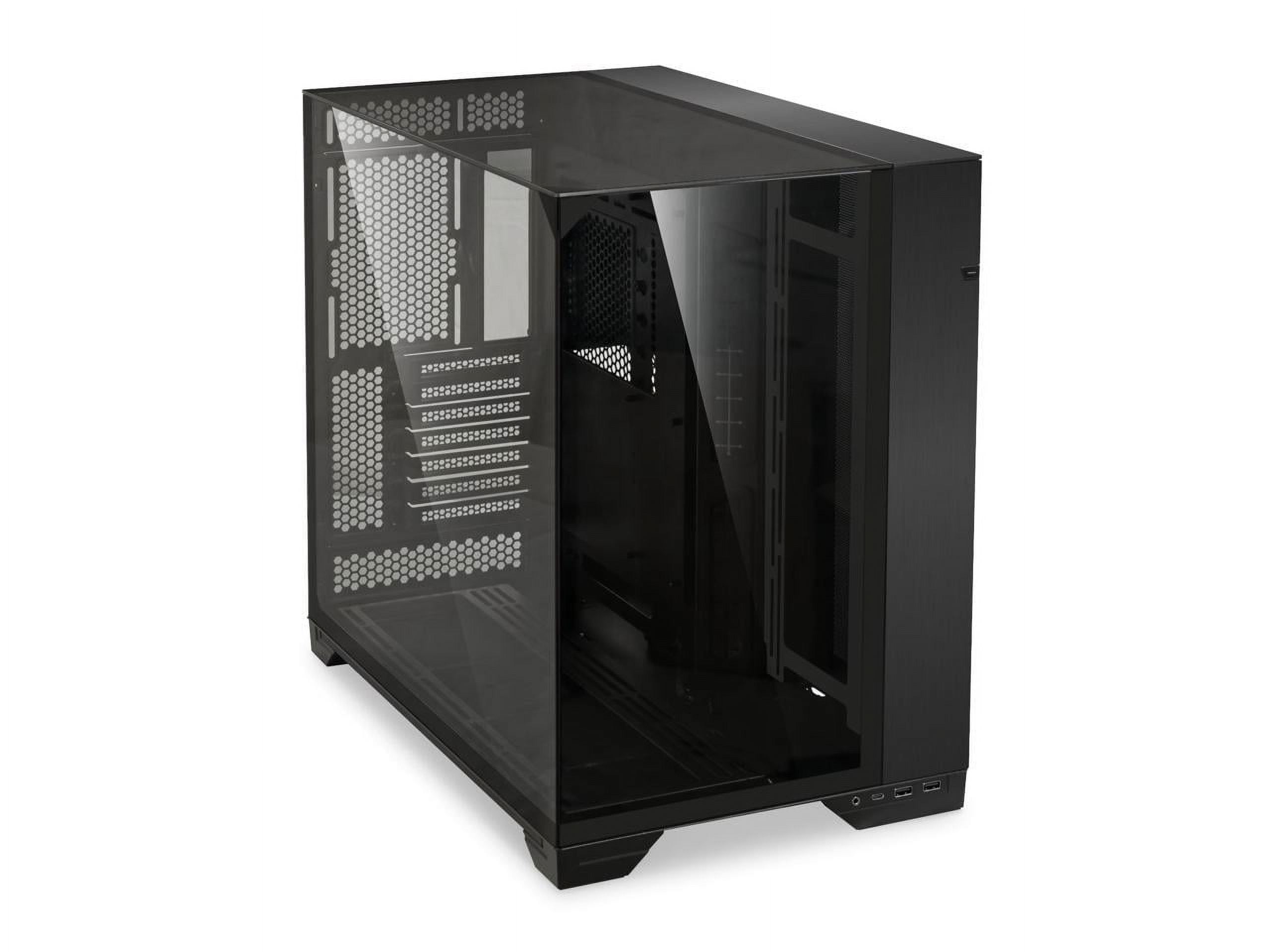 LIAN LI O11 Black Mid Tower PC Case - Aluminum/Steel/Tempered Glass, Removable Tray - O11VX ...
