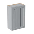 LIANGKA 24 Inch Classic Shaker Wall Cabinet Soft-Close Double Door ...