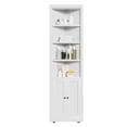 LIANGKA 71 Inch Tall Corner Storage Cabinet 5-Tier Freestanding Cabinet ...