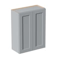LIANGKA Classic Shaker Style Wall Mount Cabinet 27 Inch Double Door ...