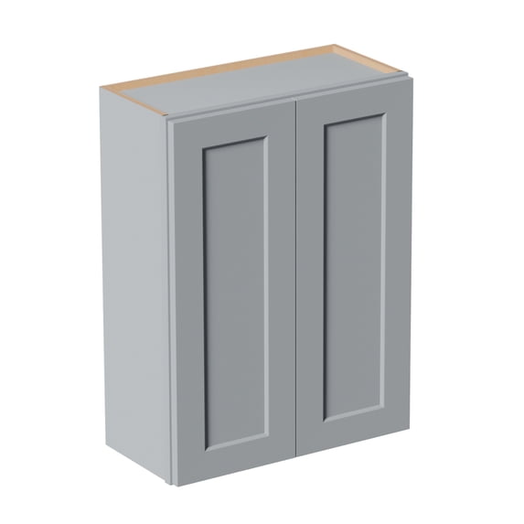 LIANGKA Classic Shaker Style Wall Mount Cabinet 27 Inch Double Door ...