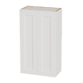 LIANGKA White Double Door Wall Cabinet 24"W × 42"H Shaker Style ...