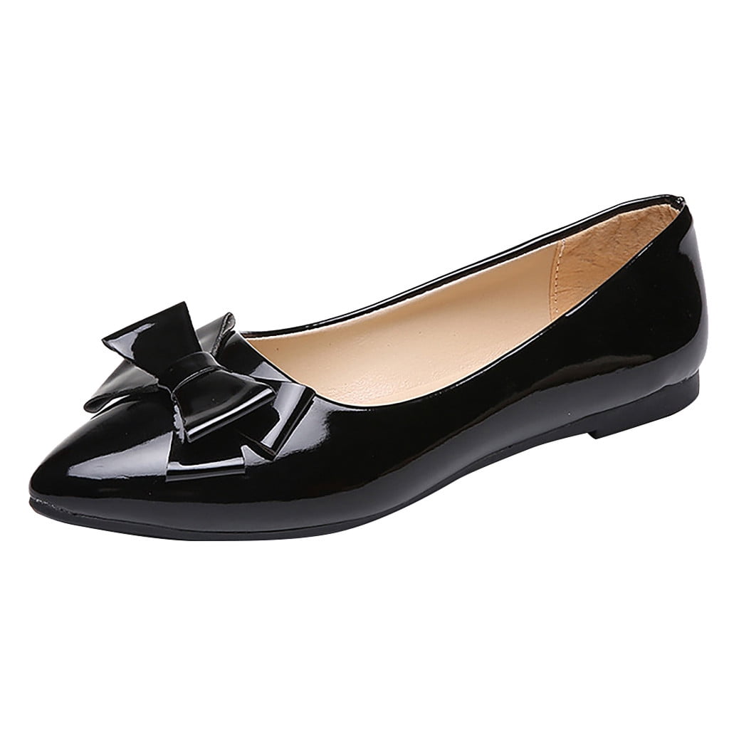 LIANGP Women's Heel Shoes Women's Fashion Casual Solid Flat Point Toe ...