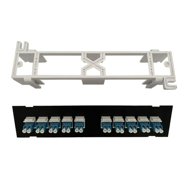LIANXUE 10 Port LC Wallmount Rack Mount Patch Panel 10G Support 1U ...
