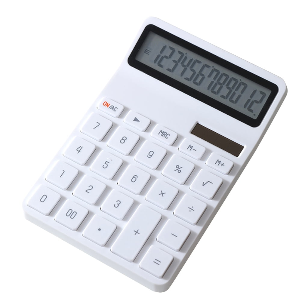 LIANXUE 12 Digit Desktop Calculator with Solar Power for Students and ...