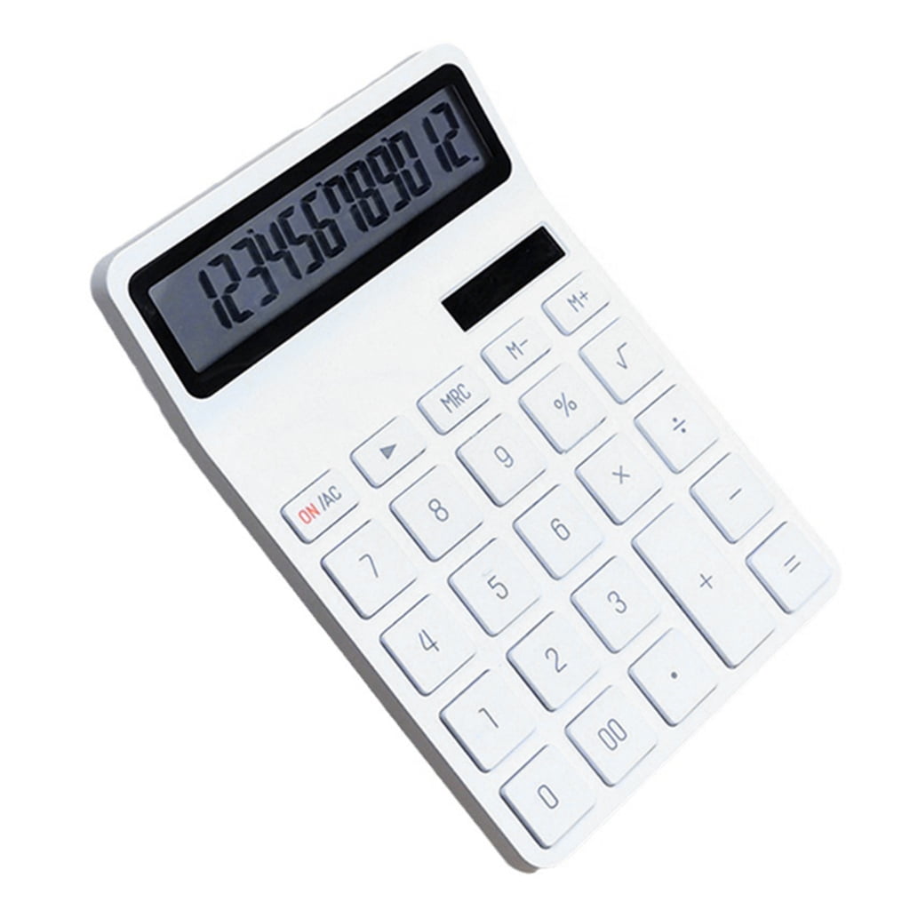 CIYISON 12 Digit Desktop Calculator with Solar Power for Students and ...