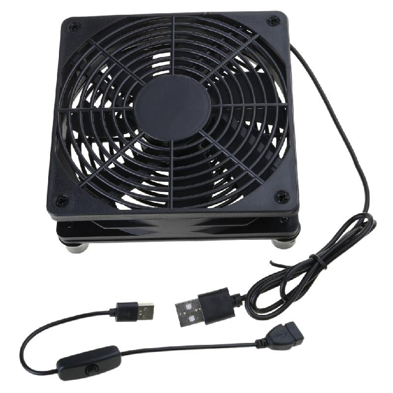 LIANXUE 120mm USB Cooling Fan with Switch for Home Office Electronic ...