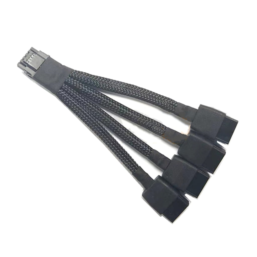 LIANXUE 12cm 16Pin to 4 x 8 Pin GPU Adapter 16Pin to 8Pin Female ...