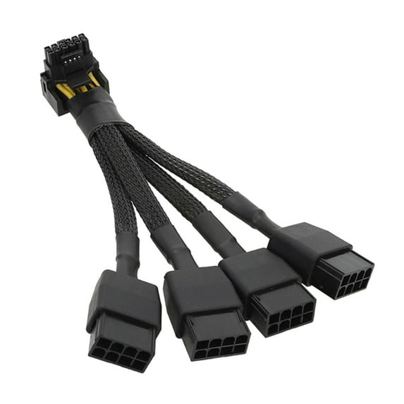 LIANXUE 12cm 16Pin to 4 x 8 Pin GPU Adapter 16Pin to 8Pin Female ...