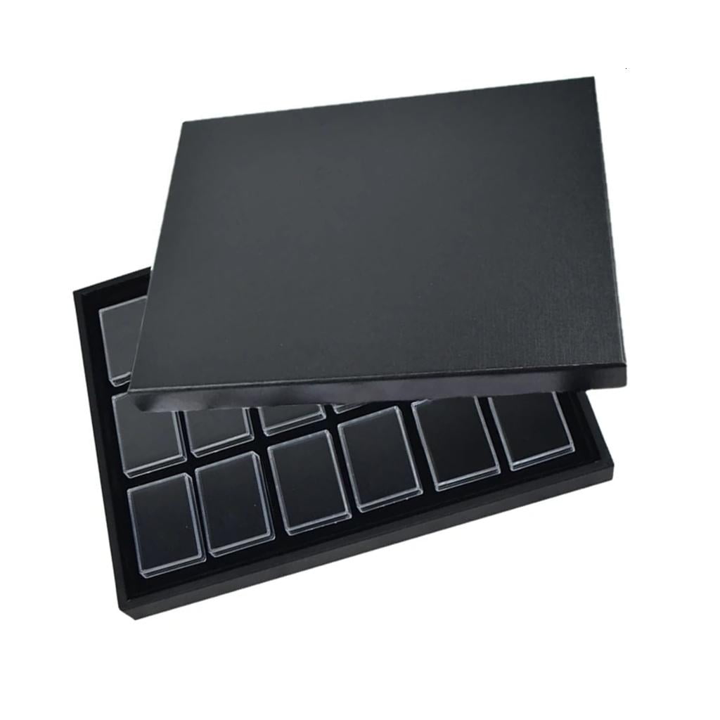 LIANXUE 18 Gem Holder Case for Jewelry Display and Storage Square ...