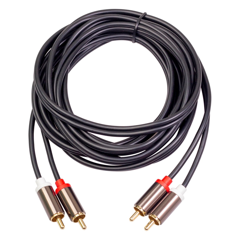 LIANXUE 2RCA to 2RCA Adapter Cord Stereo AUX Cable Line Auxiliary Cord ...