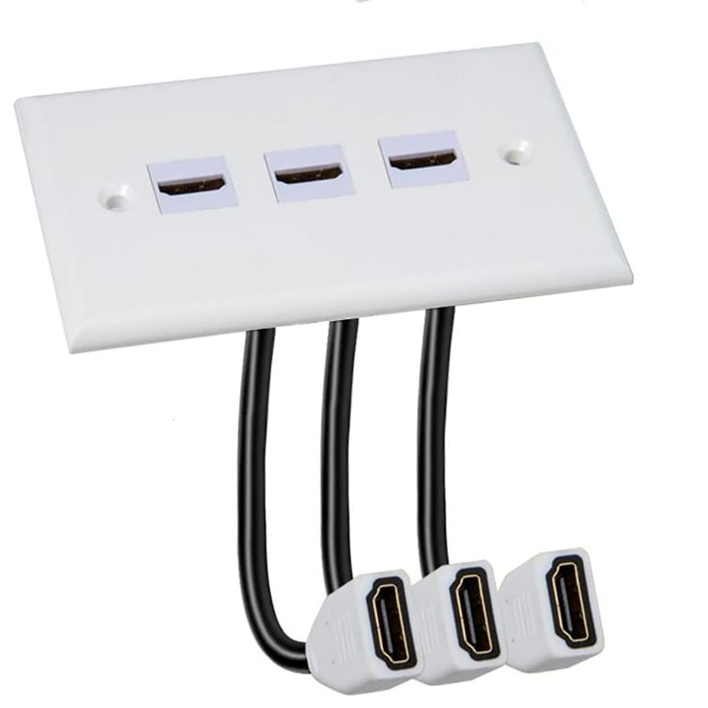 LIANXUE 3 Port 4K High Definition Multimedias Interface Wall Plate Wall ...