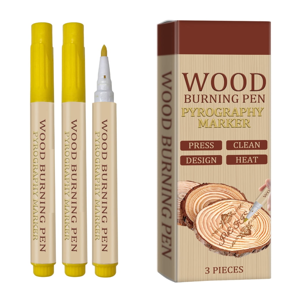 LIANXUE 3Pieces Wood Burning Pen Wood Burning Marker Pyrography Marker ...