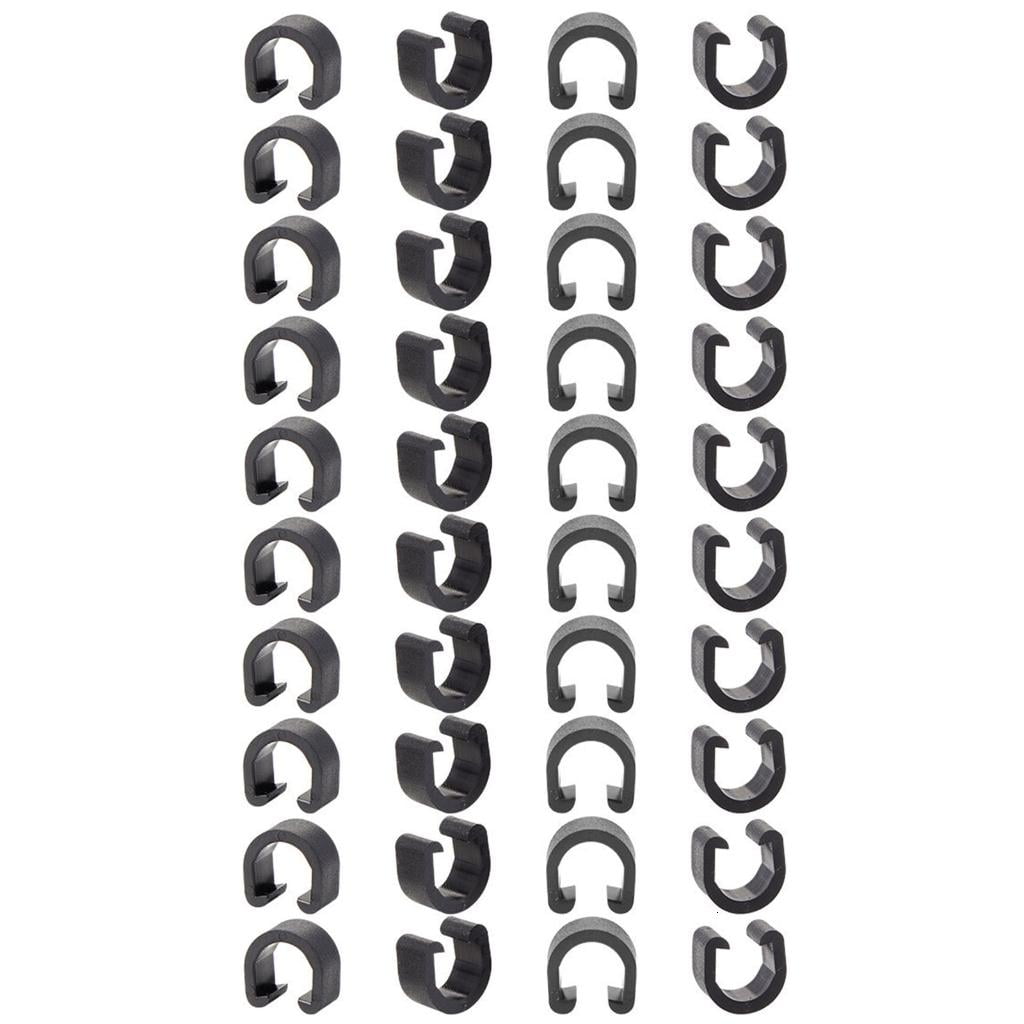 LIANXUE 40lots Bicycles Brake Wire Clamps Bicycles Shifter Brake Line ...