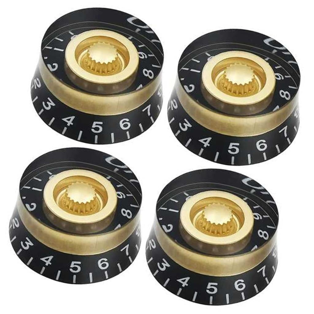 LIANXUE 4pcs Electric Guitar Effect Knobs Volumes Tone Control Knobs ...