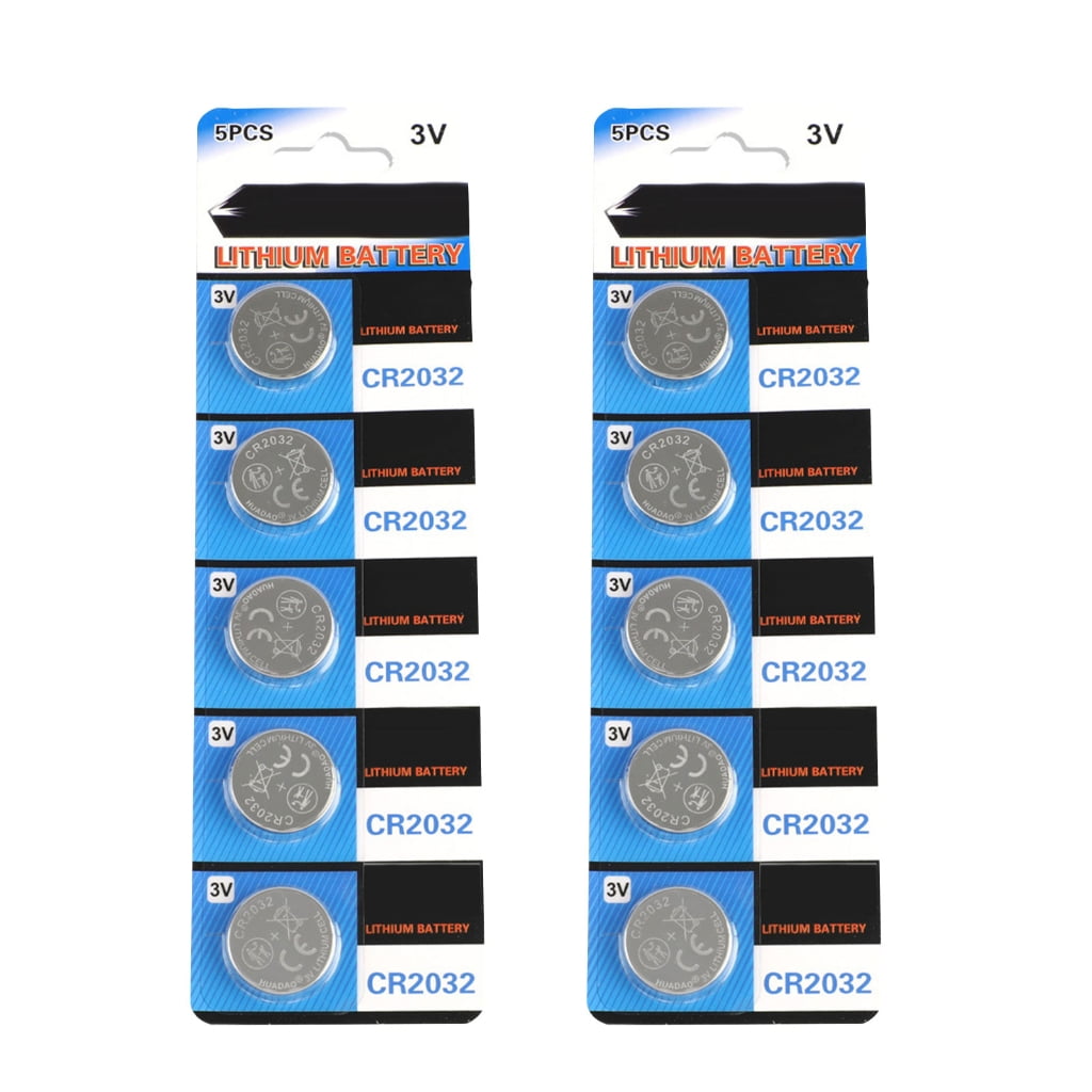 LIANXUE 5/10Pcs 3V CR2032 Lithium Button Battery Coin Cell Button Watch ...
