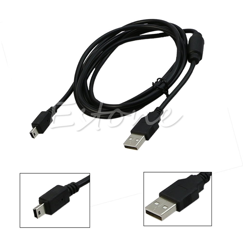 LIANXUE 5.9ft Mini USB Charge Cord Charging Cable for PS3 Controller ...