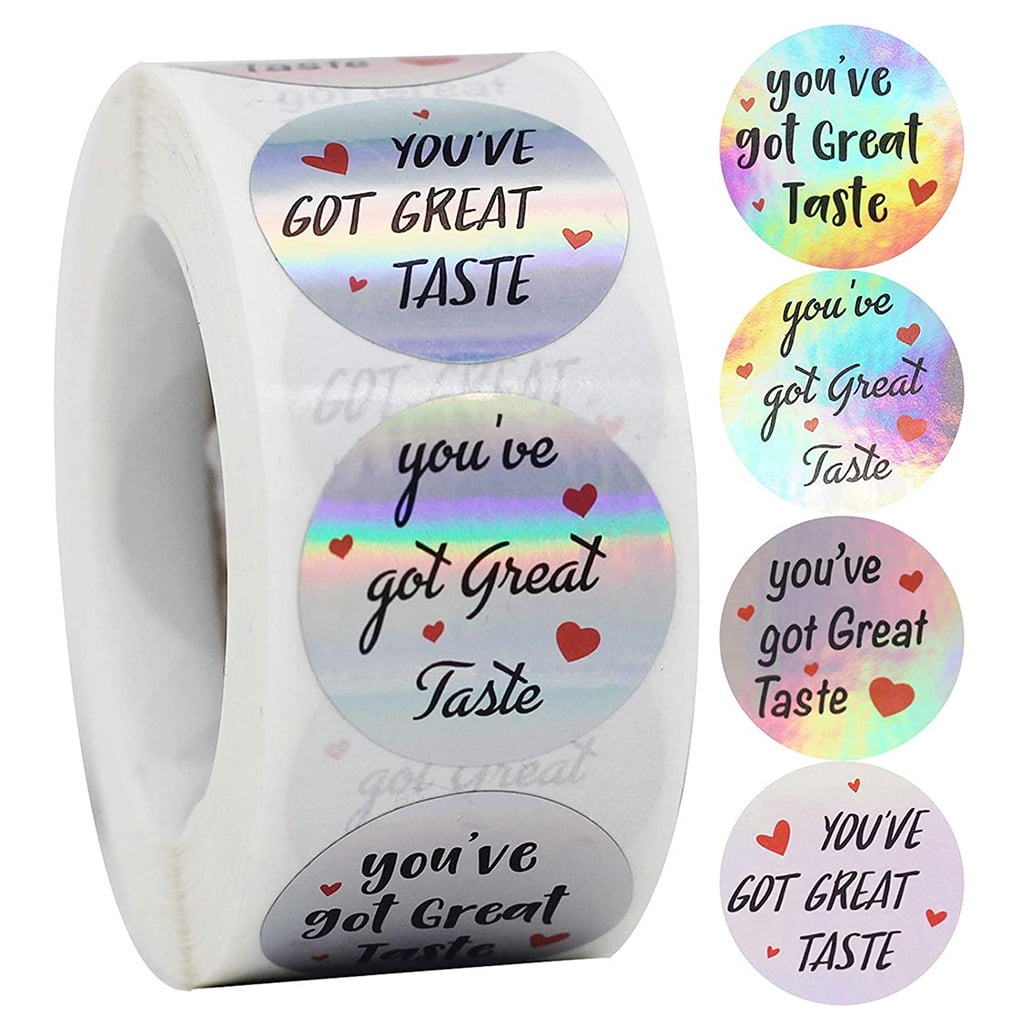 LIANXUE 500pcs Heart Great Taste Stickers Seal Labels Handmade Adhesive ...