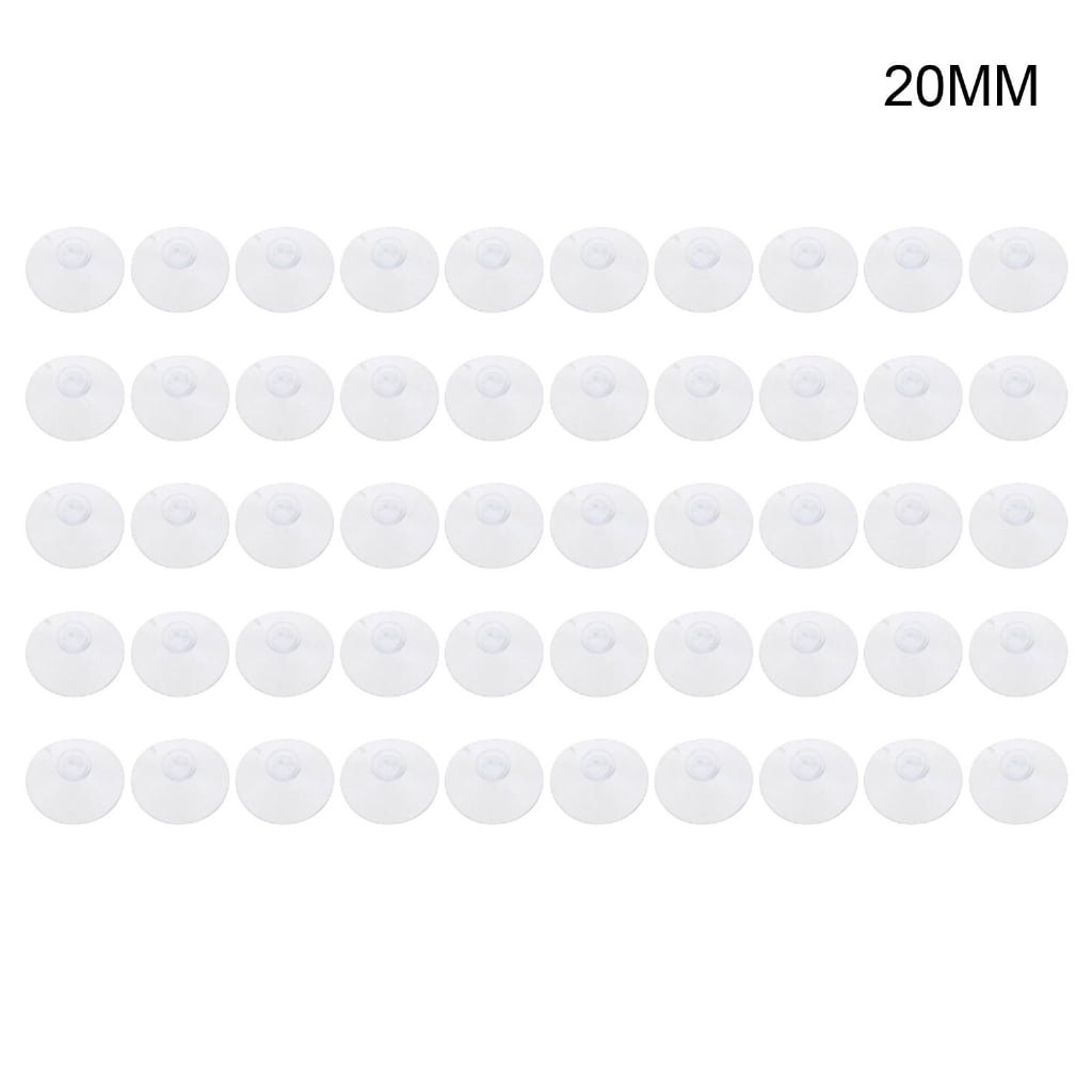 LIANXUE 50xClear Suction Cups Without Hooks Plastic Sucker for Glass ...