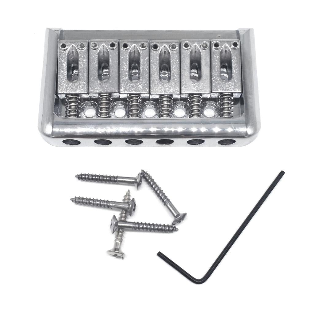 LIANXUE 6-String Guitar Bridge with Screws & Wrench Fixed Bridge ...