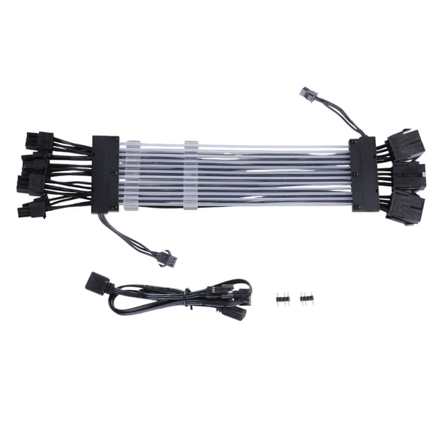 LIANXUE ARGB Power Supply Extension Cable RGB 24Pin GPU 3x8Pin ...