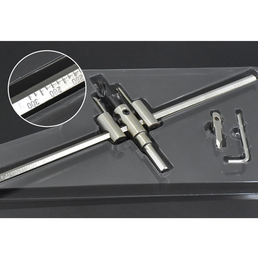 LIANXUE Adjustable Metal Wood Circular Hole Drill Bit Cutter Kit ...