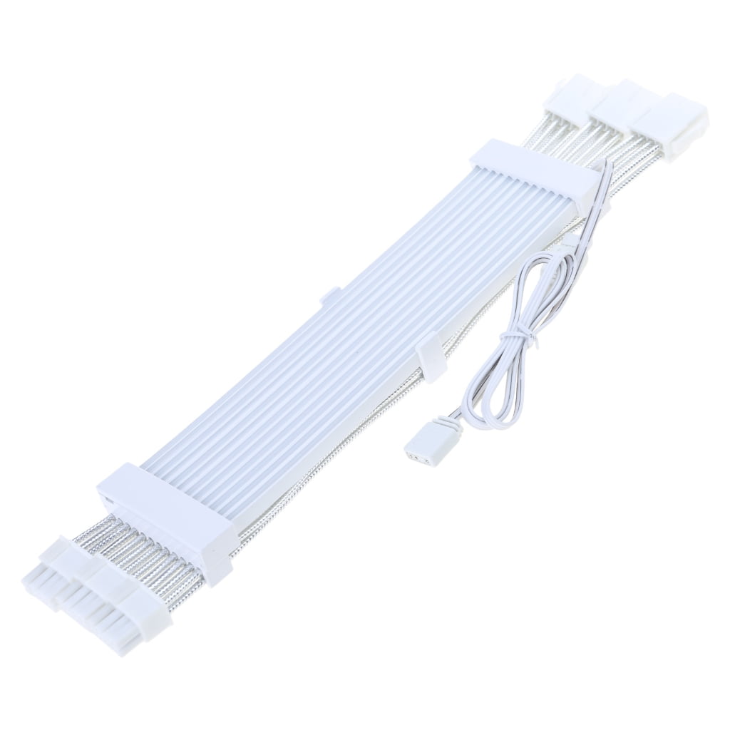 LIANXUE Black ARGB Light Strip Extension Cable 24Pin PCI-E GPU 8PinX2 ...