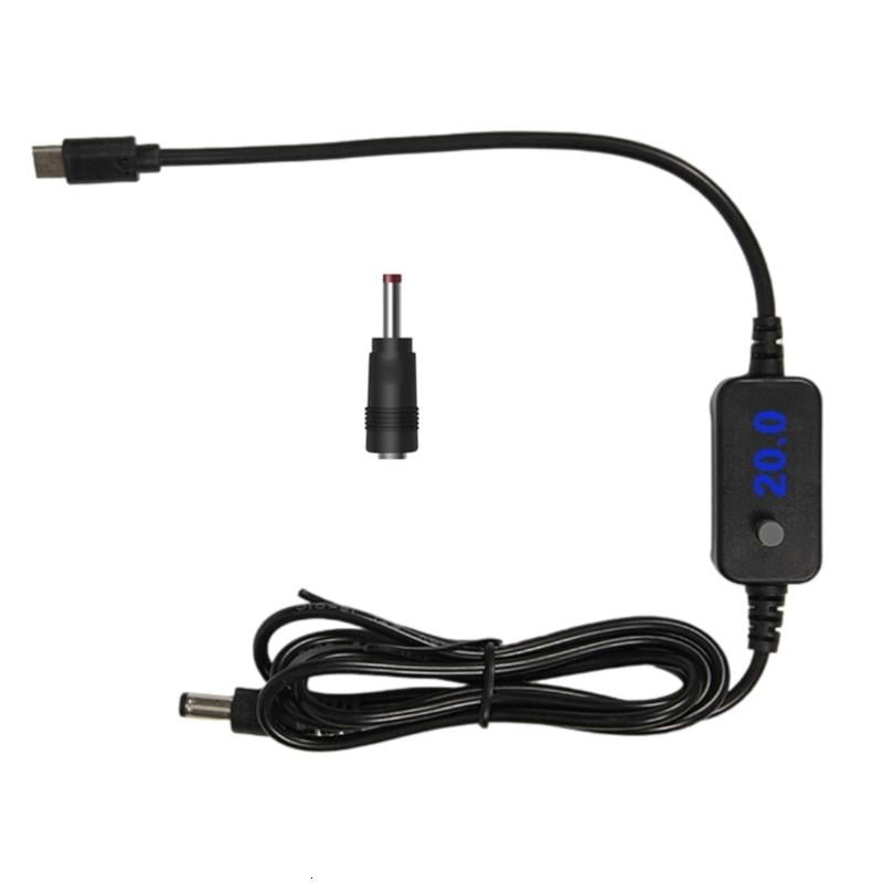 LIANXUE Charging Cable USB C to 5.5x2.5mm Adapter Cable with 3.5mm ...