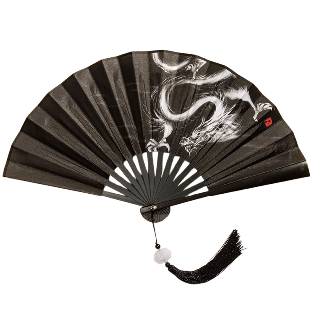 Classical Chinese Folding Fan Painting Print Double Sided Cheongsam ...