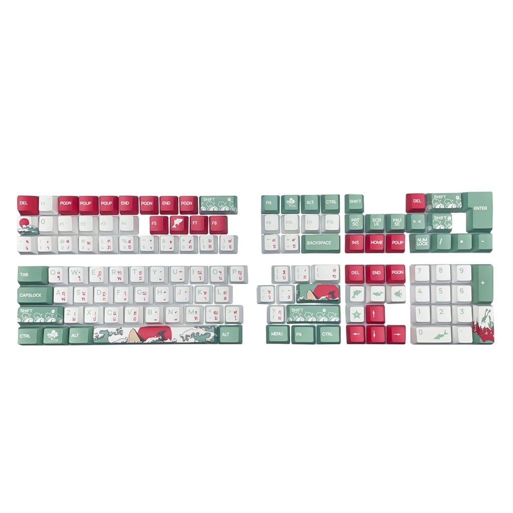 LIANXUE Coral Sea Theme Keycaps for MX Switches Mechanical Keyboard ...