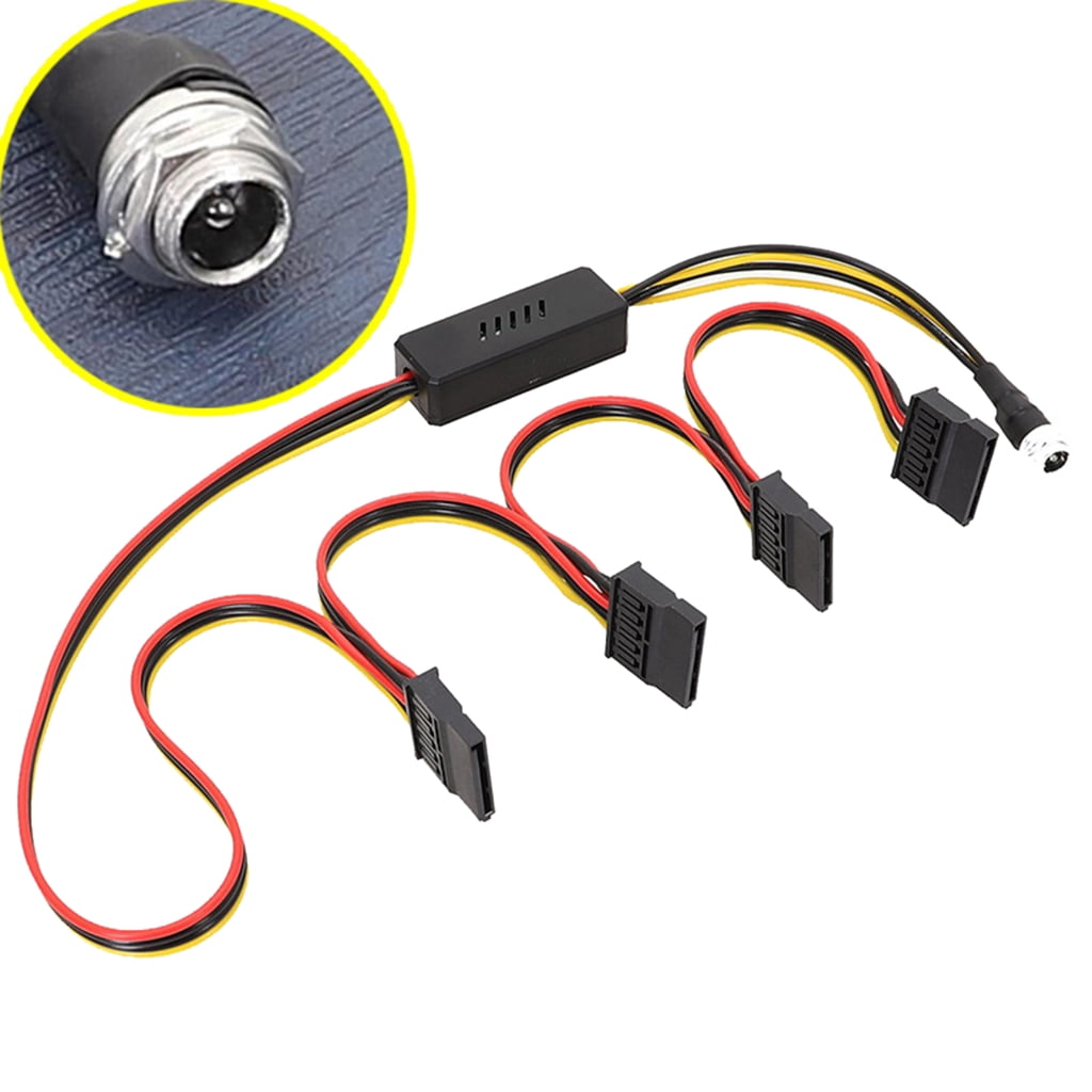 LIANXUE DC5.5x2.5 Male Power Cable 12V5A Sata 15pin to DC5525 Connector ...