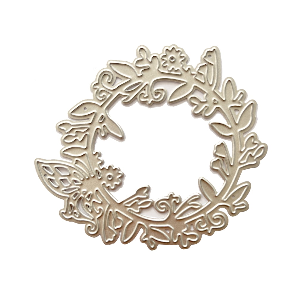 LIANXUE Flower Wreath Cutting Dies for Card Making Scrapbooking Paper ...