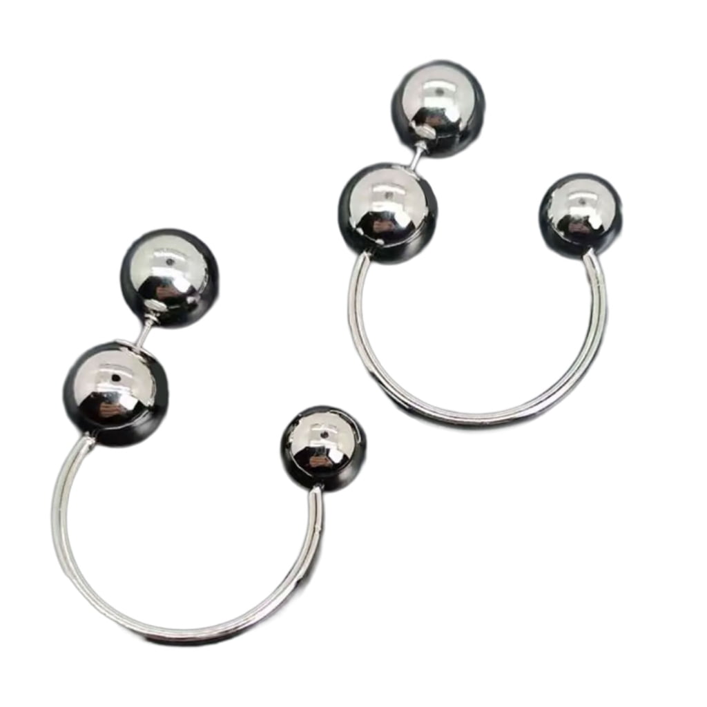 LIANXUE Front and Back Side Ball Studs Earrings for Women Gold Silver ...
