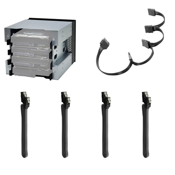 LIANXUE Hard Drive Cage,Galvanized Steel Plate + ABS Cage Hard Drive ...