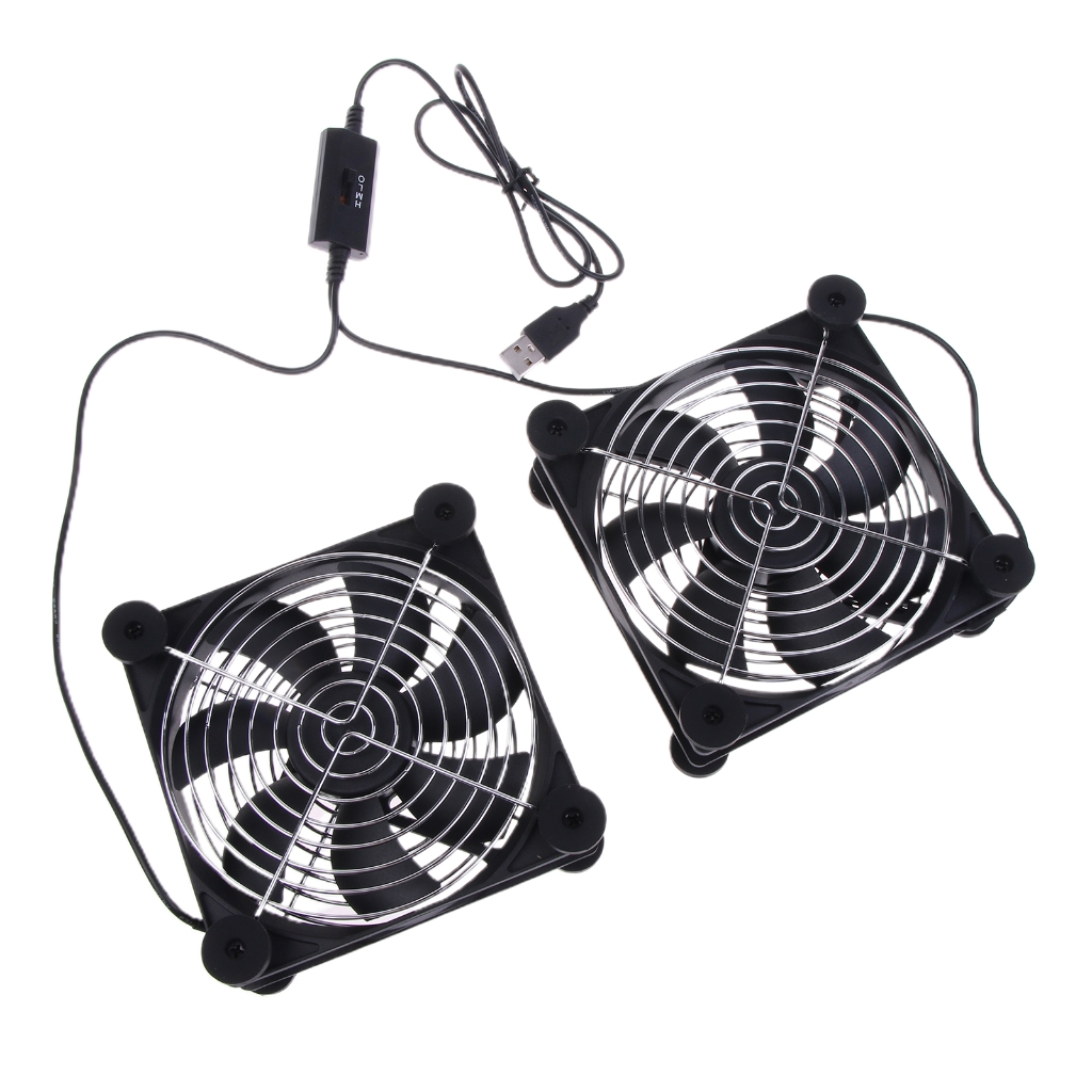 LIANXUE High Airflow 1500RPM Router Cooling Fan for Computer Cooler TV ...