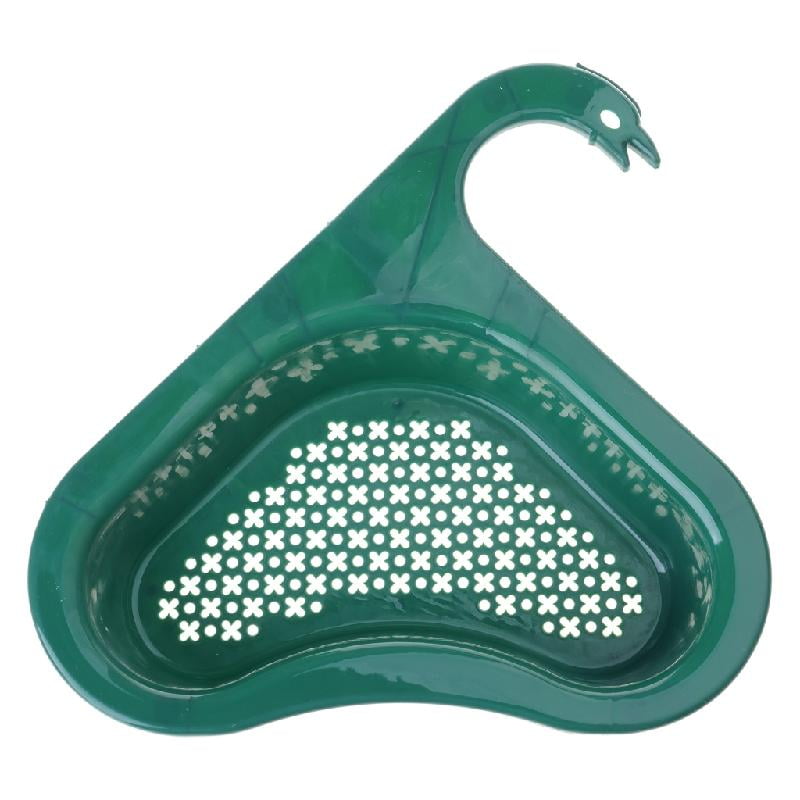 Kitchen Sink Strainer Basket Fruit Vegetable Drainer Sponge Rack Drain ...