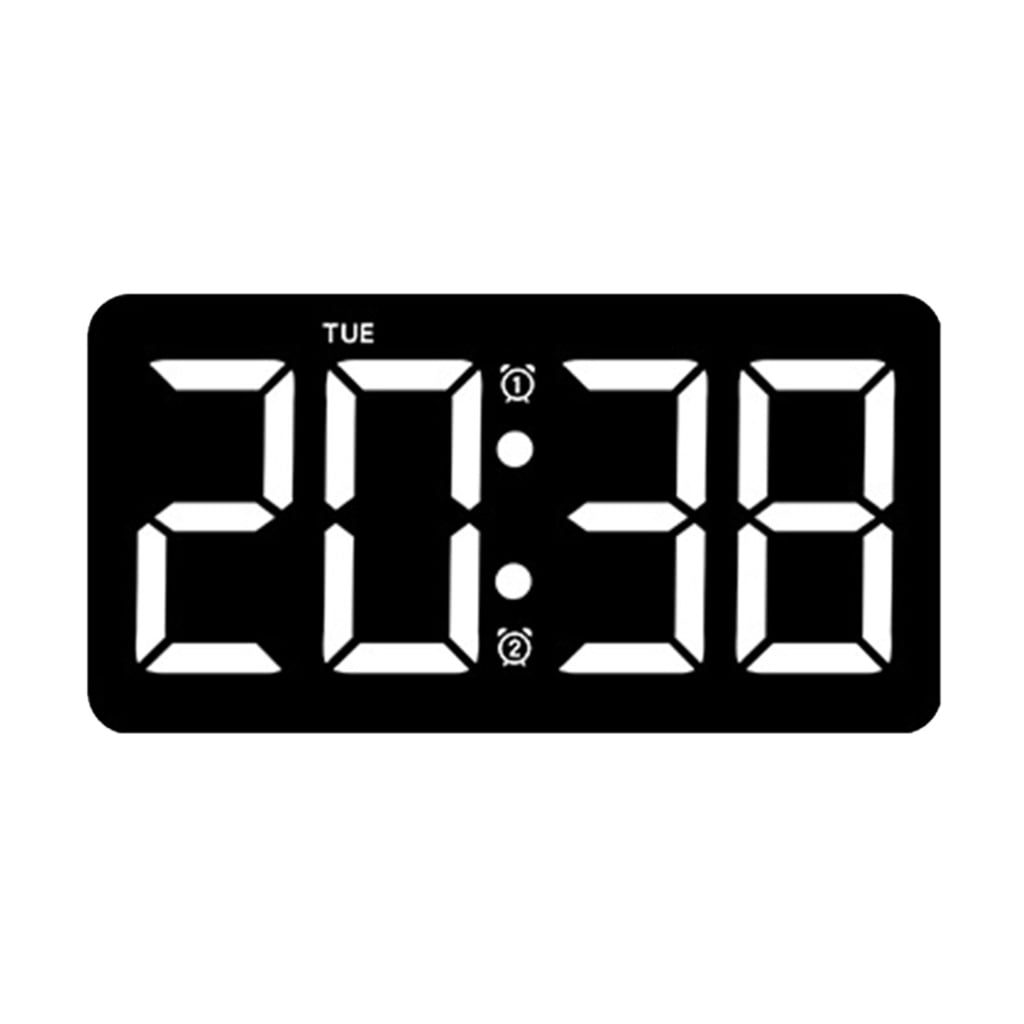 LIANXUE Large Digital Clocks Multiple Function Alarm Clock with Date ...