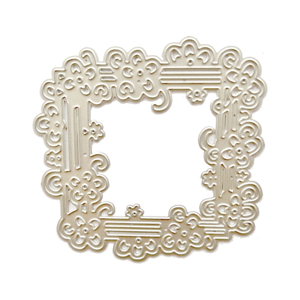 LIANXUE Metal Die Cuts Square Lace Embossing Stencil Cutting Dies for ...