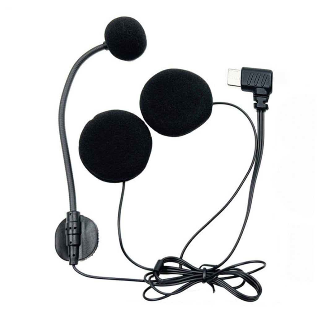 LIANXUE Motorcycle Half Hooded Helmets Microphone with Type C ...